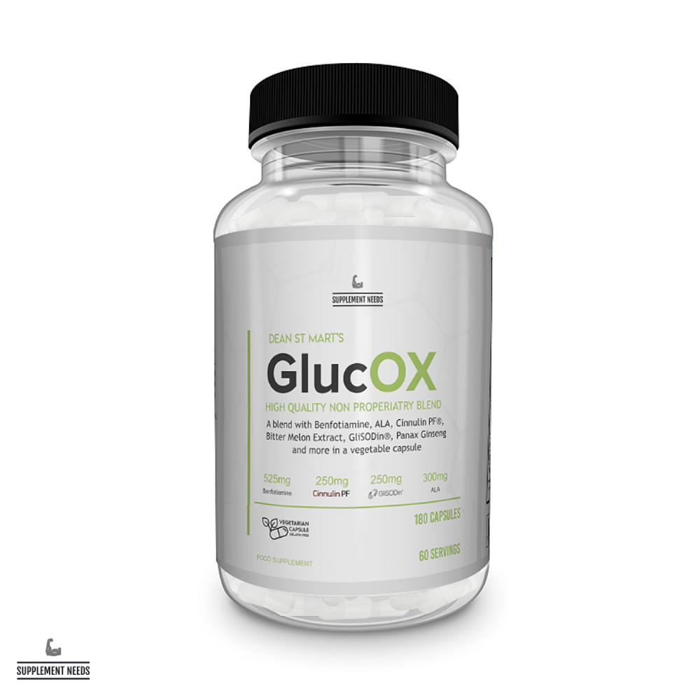 SUPPLEMENT NEEDS GLUCOX - 180 CAPSULES – Full Boar Sports